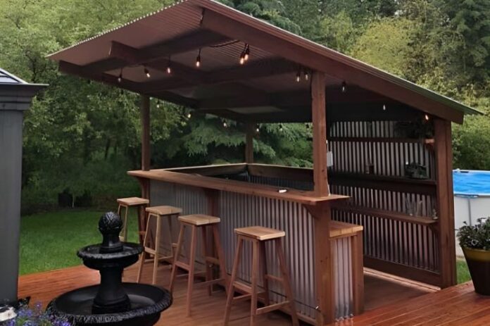 Outdoor Bar Plans with Roof: Transform Backyard into a Social Hub