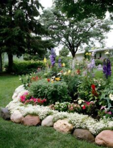 Flower Bed Ideas With Rocks: 25 Transformations for Your Garden