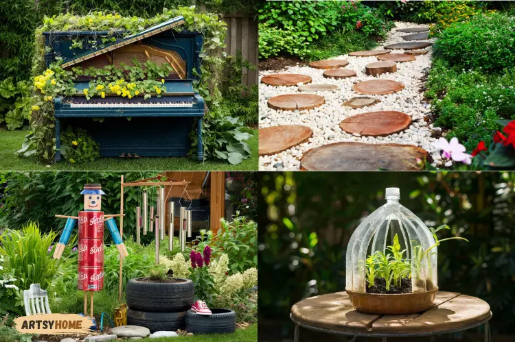 Creative Garden Designs Using Recycled Materials: 15 Ideas