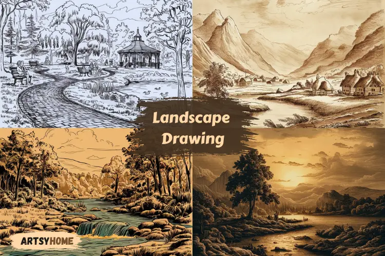 14 Beginner-Friendly Landscape Drawing Ideas for 2024